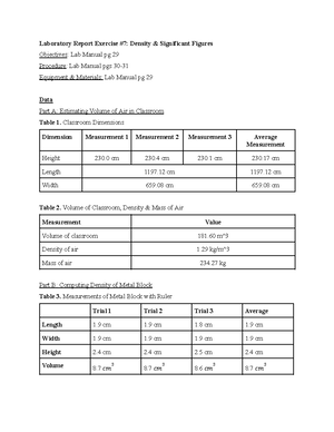 Physics Lab Report 7 Collisions and Momentum - Lab 6 Collisions and ...
