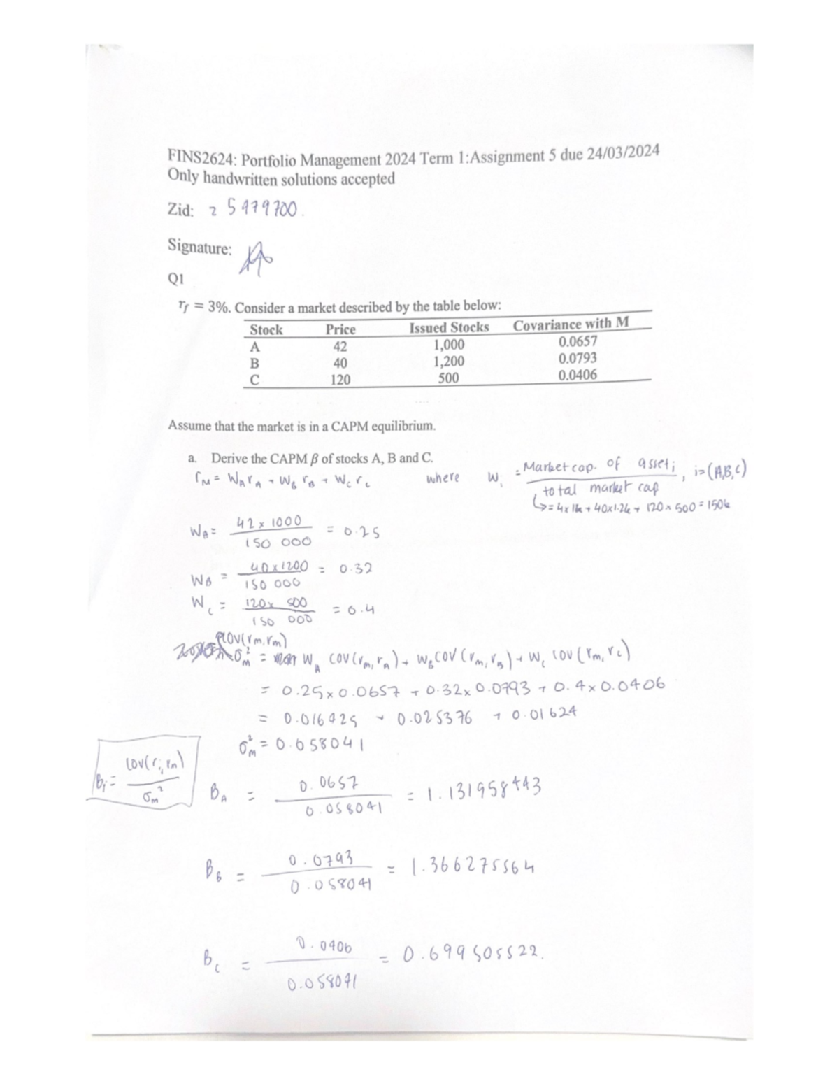Fins2624 wk7 - tutorial questions - FINS2624 - Studocu