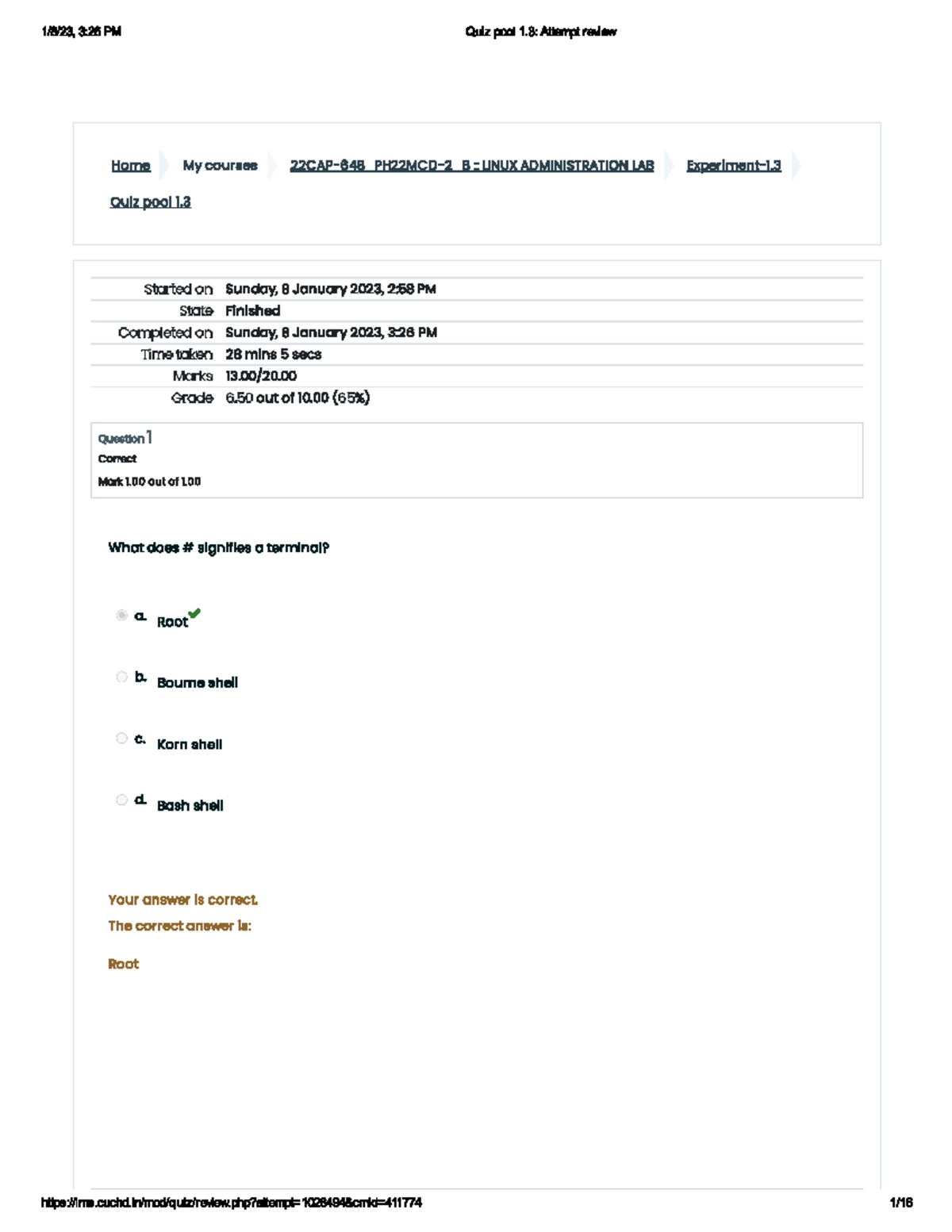 Linux 1 - hhh - MCA - Studocu