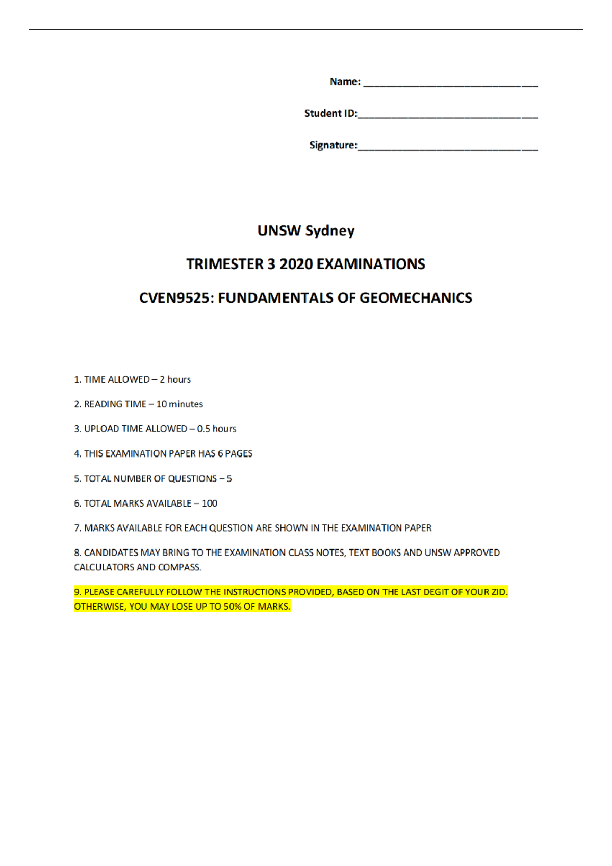 PINK exam paper 9525 2020 - Introduction to Financial Accounting - Studocu