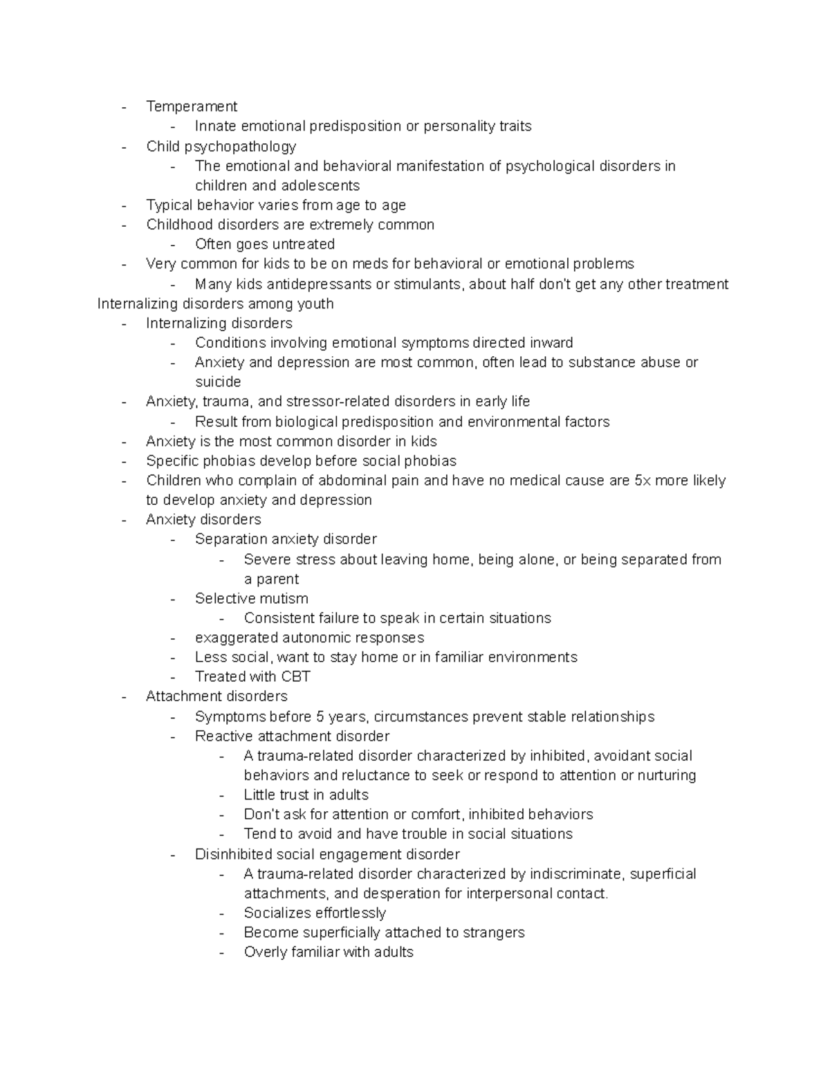Chapter 16 textbook notes - Temperament Innate emotional predisposition ...