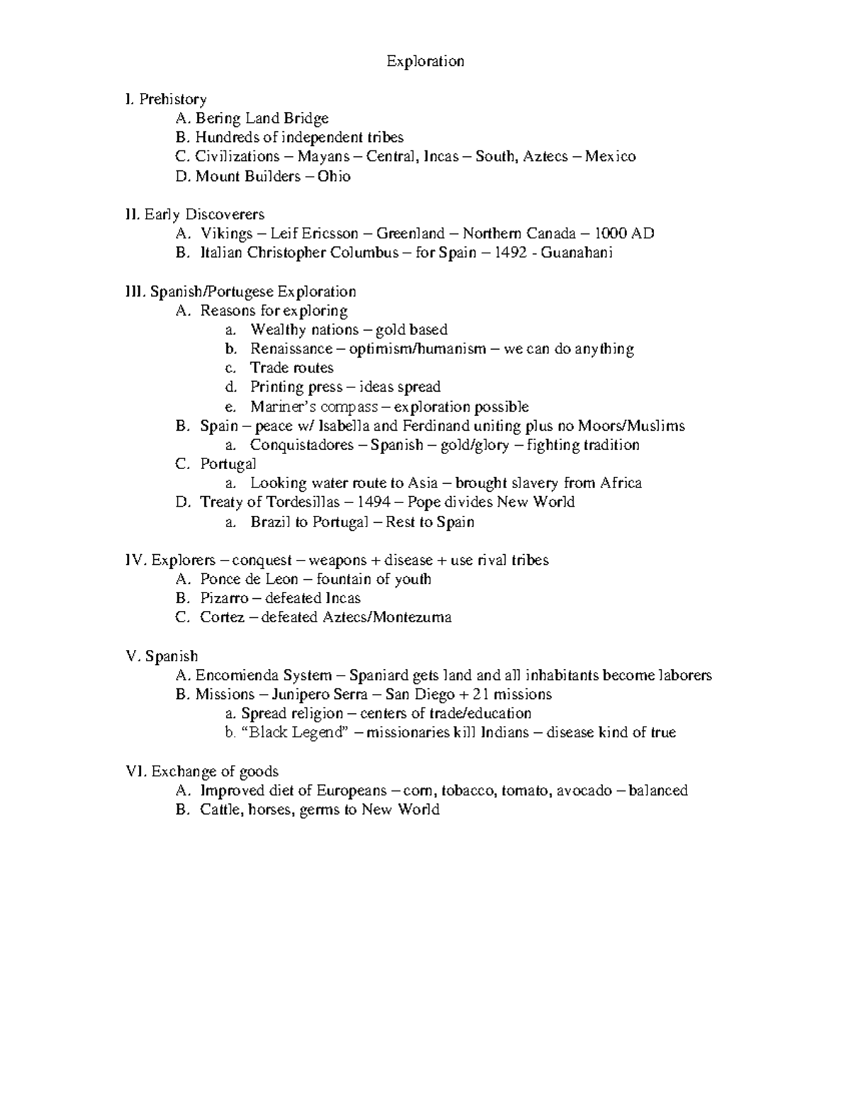 Outline 1Exploration - Summarized notes for chapter 1 - Exploration I ...