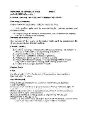 Presentation Schedule BBM 407 Scenario Planning Sept Dec 2023 doc ...