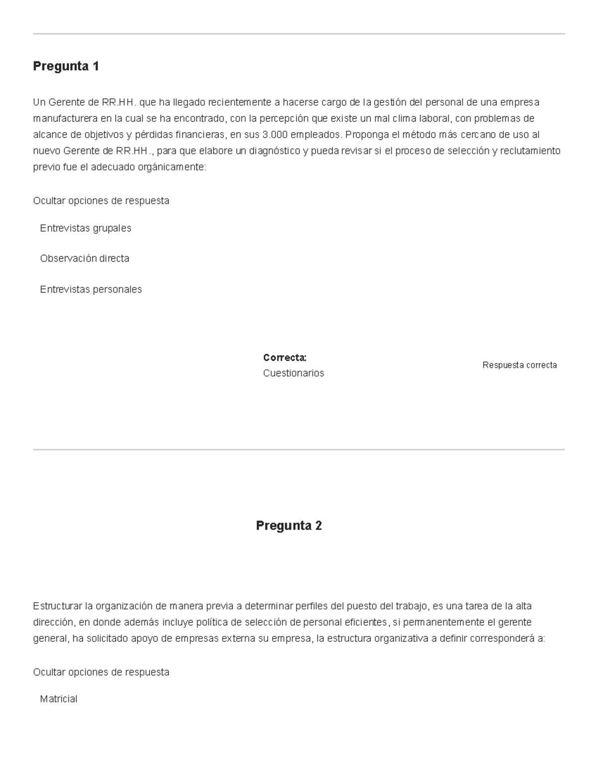 Gestion DE Personas Prueba 1 - Ocultar opciones de respuesta Ocultar opciones de respuesta ...