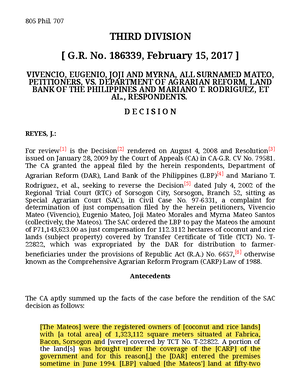 Roy III v Herbosa - Summary BS Legal Management - Roy III v. Herbosa, G ...