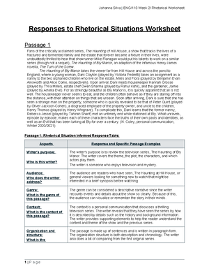Eng 110 week 2 discussion - Johanna Silva | ENG/110 Week 2 Discussion Option 2: “Tuolumne” Which ...