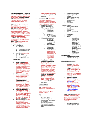 CL611 mod2modelanswer Quiz 2 - MODEL ANSWER CONTRACTS II ESSAY 1 ...