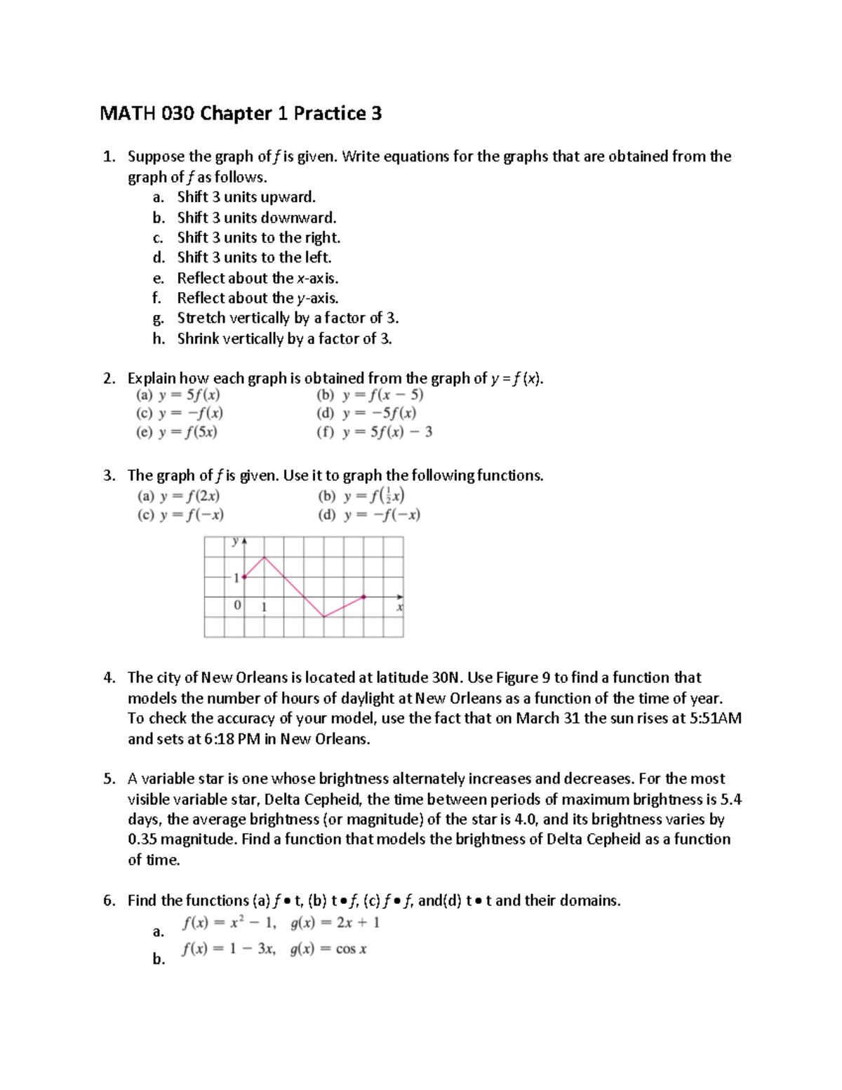 MATH 030 Chapter 1 Practice 3 - MATH 030 Chapter 1 Practice 3 Suppose ...