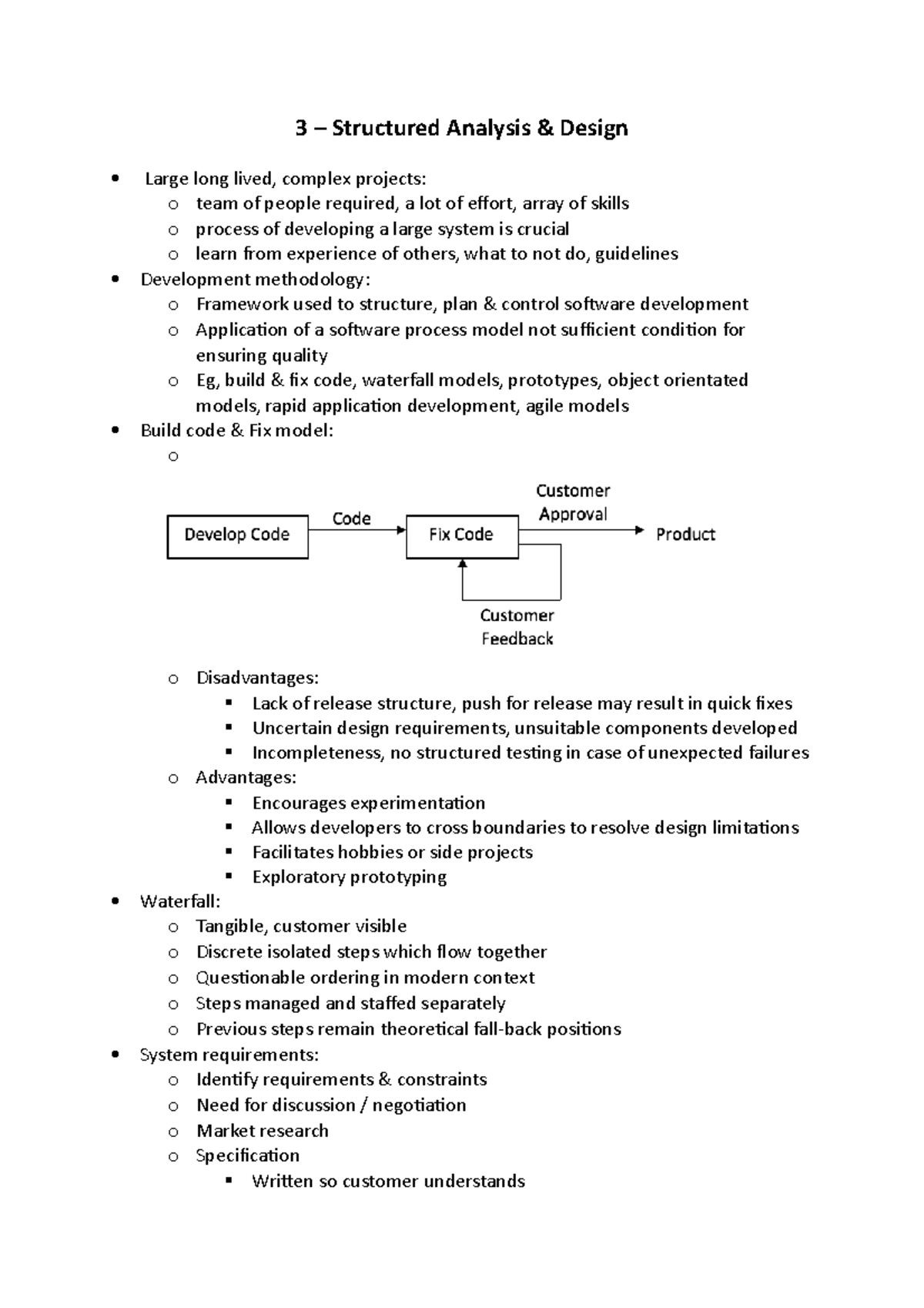 3 – Structured Analysis & Design - 3 – Structured Analysis & Design ...