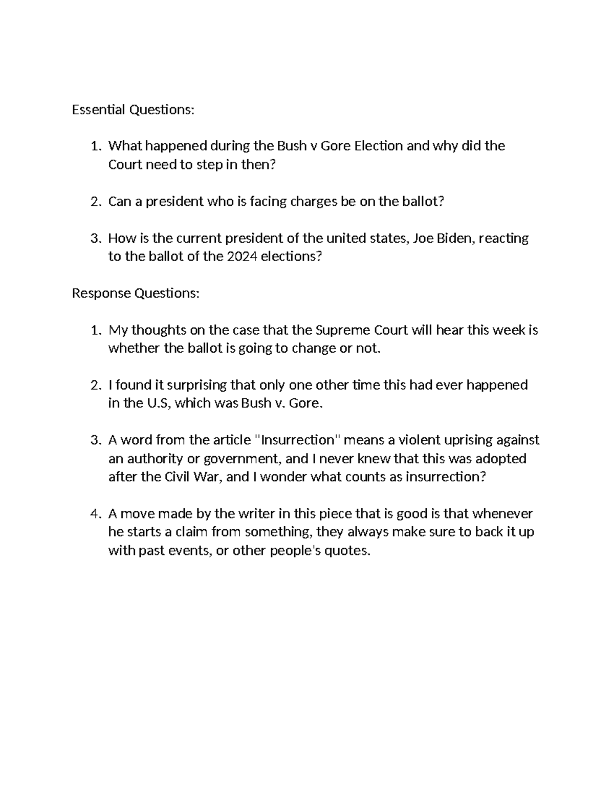 AOW #1 - vvvvvvvvvvvvvvvvvvvvvvv - Essential Questions: 1. What ...