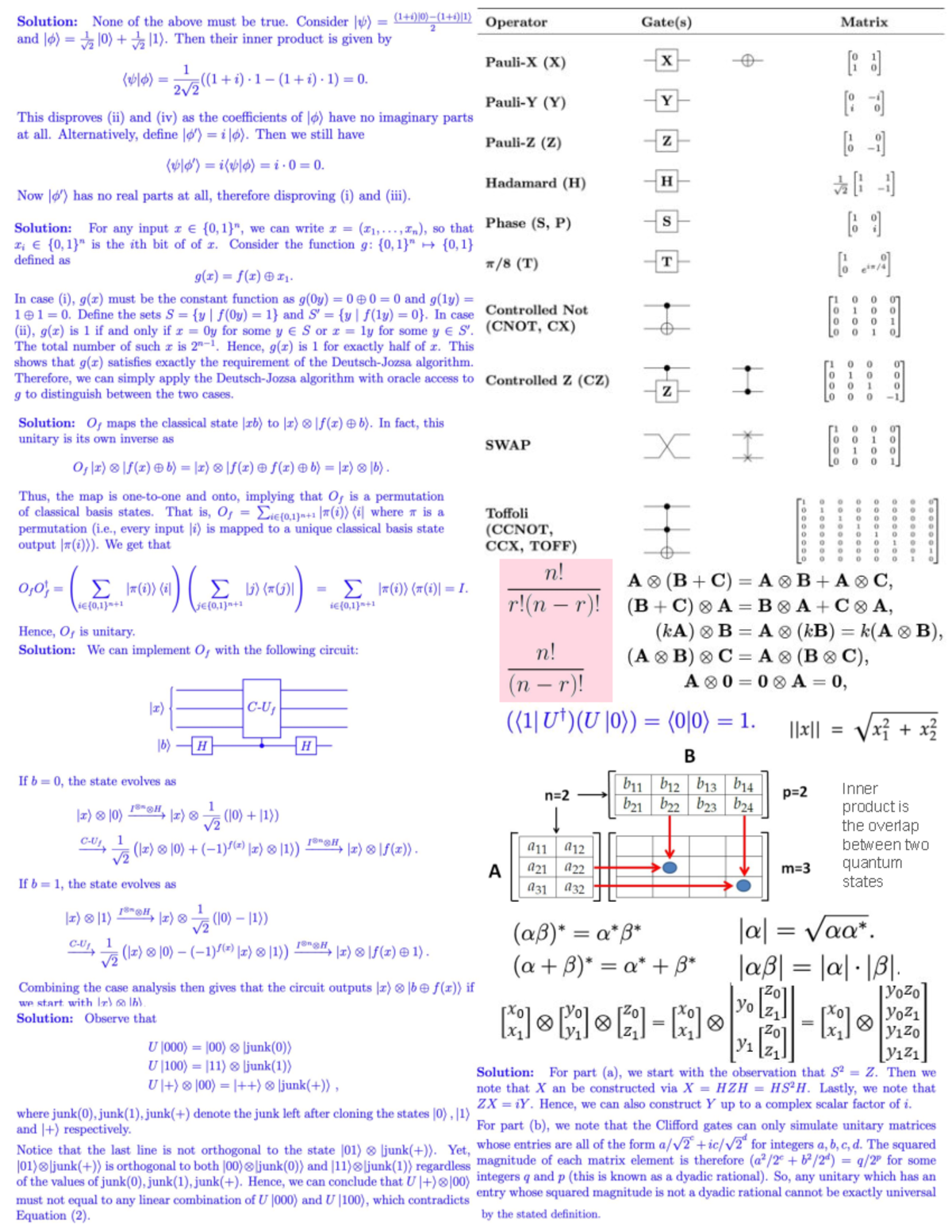 Quantum - Lecture Notes - PHSCS 451 - Inner product is the overlap ...