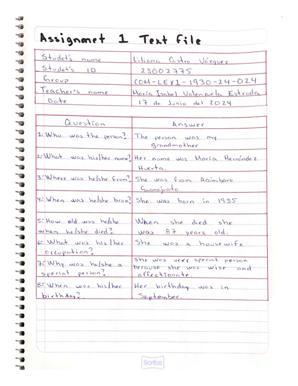 Castro Liliana EA1 ST - Assignment 1 Text fil name Liliana Castro Vazquez ID 23002775 Group name ...