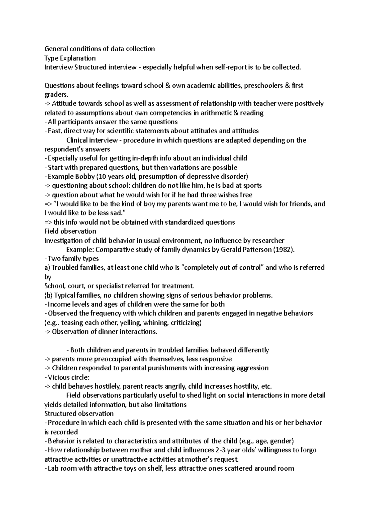 General conditions of data collection - Questions about feelings toward ...