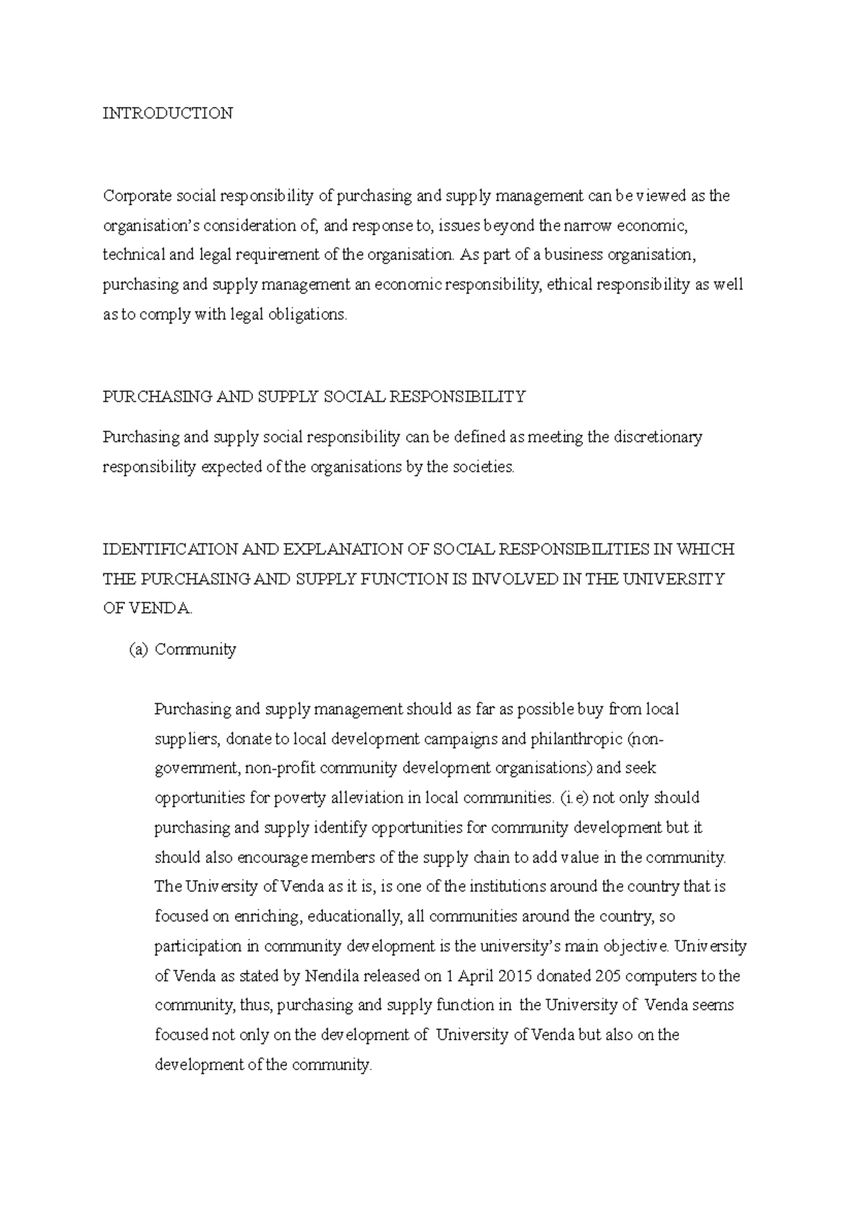 This is an assigment that is often required from students on a yearly ...