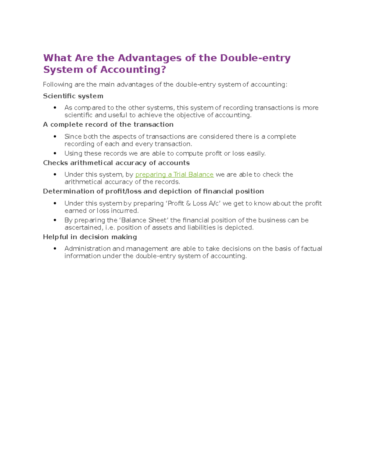 Ch3 advantages of double entry system - What Are the Advantages of the ...