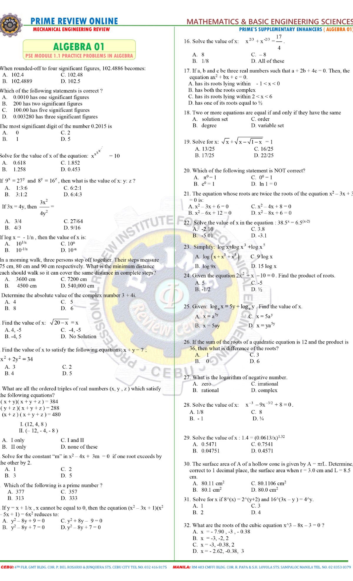 PSE Module 1 - goodluck - Bachelor of Science in Information Systems ...