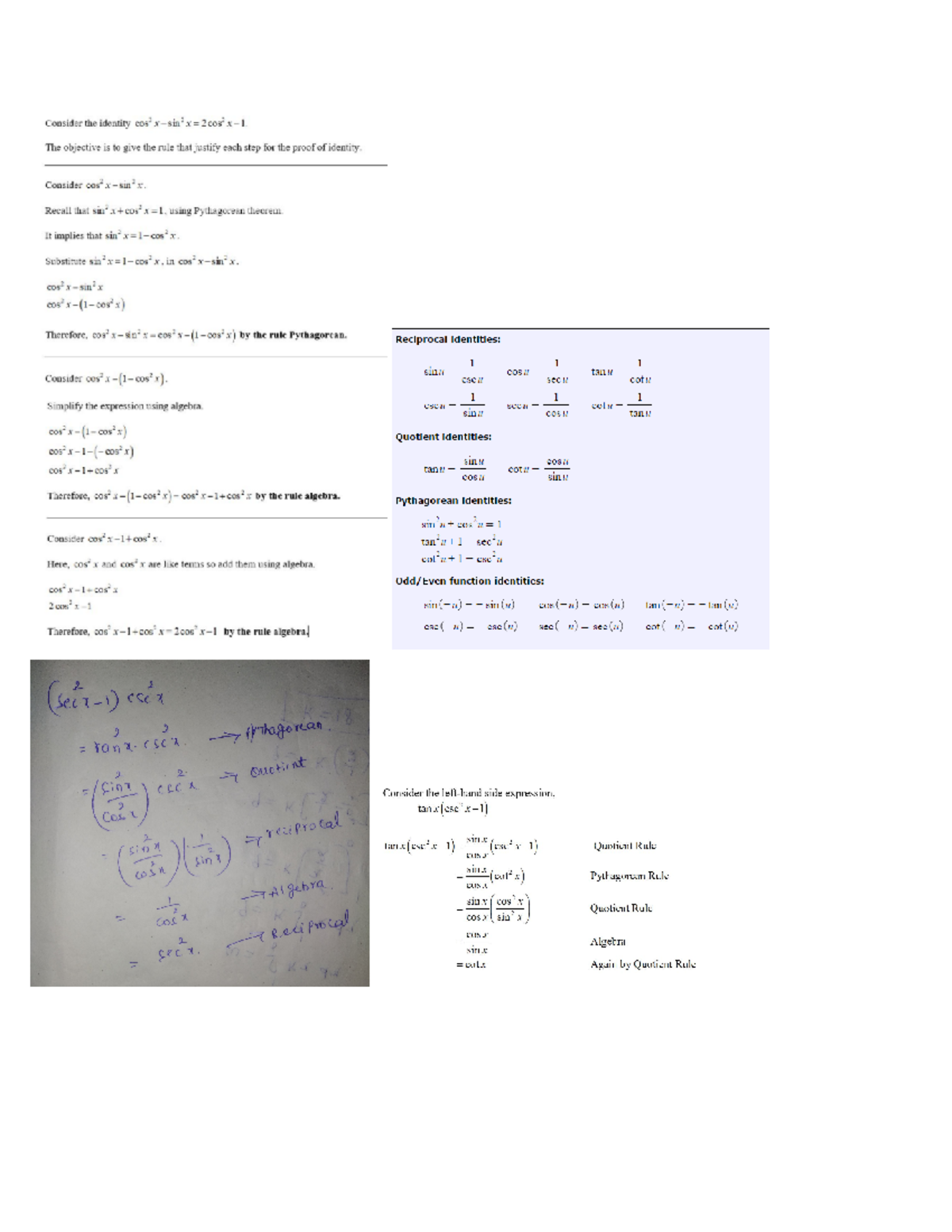 Helpful formulas and notes - MAT 171 - Studocu