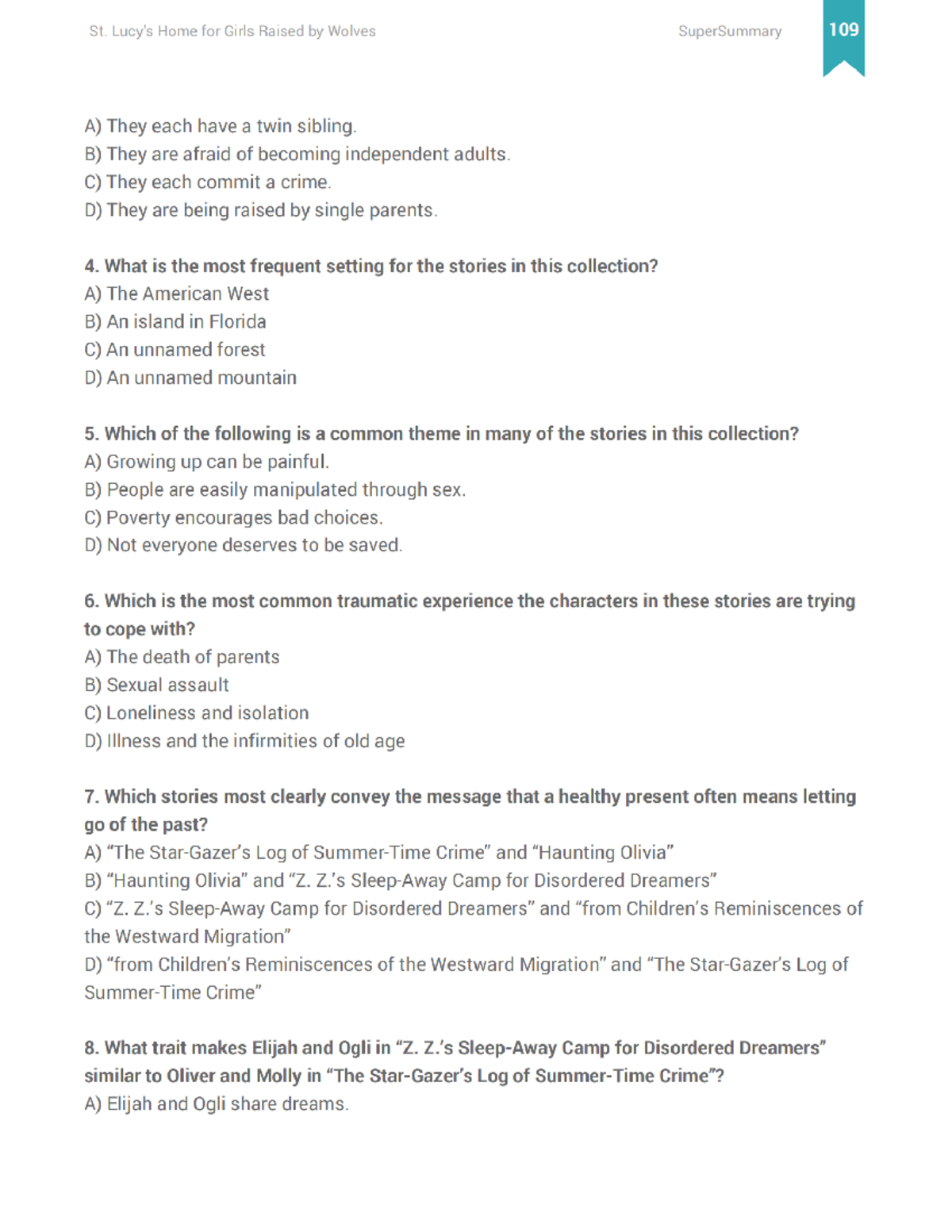 St. Lucy's Home for Girls Raised by Wolves - Super Summary Study Guide ...