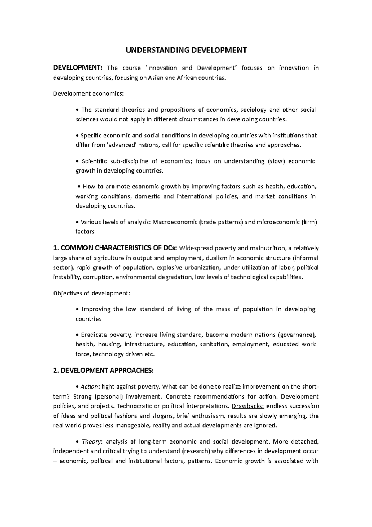 Week 1 - Understanding Development - UNDERSTANDING DEVELOPMENT ...