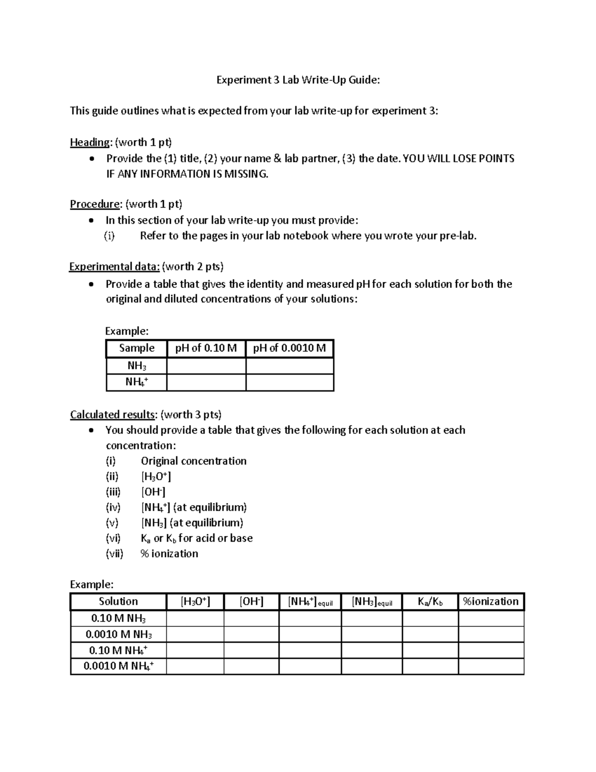 Lab 3 p H guide-4 - GUIDE FOR Lab 4 - Experiment 3 Lab Write-Up Guide ...