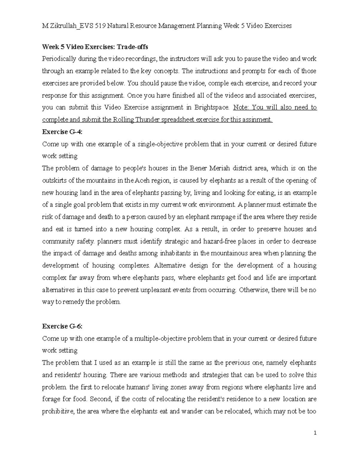 5. M Zikrullah Assignment 5a Structured decision making video exercises ...