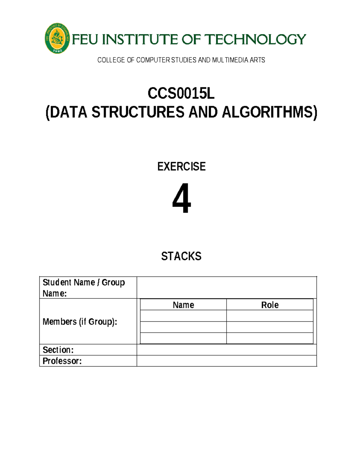 [M4- Technical] - M4 - Technical - COLLEGE OF COMPUTER STUDIES AND ...