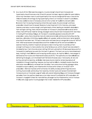 Example Exercise Prescription - DO NOT COPY. FOR REFERENCE ONLY. Sunday ...