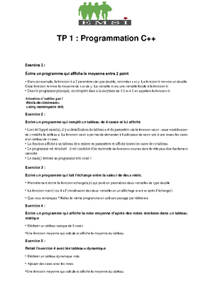 Cours c++ - Programmation Orientée Objet C++ H. EL FAZAZI 2023/ PLAN 2 ...