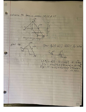 Exam 2 Fall 2016, questions and answers - EM 274 EXAM 2 Last name Statics FALL 2016 First name ...