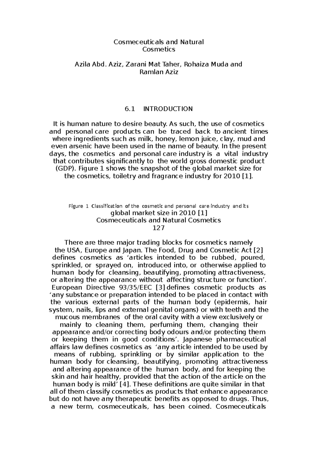 Ayush 1 - Cosmeceuticals and Natural Cosmetics Azila Abd. Aziz, Zarani ...