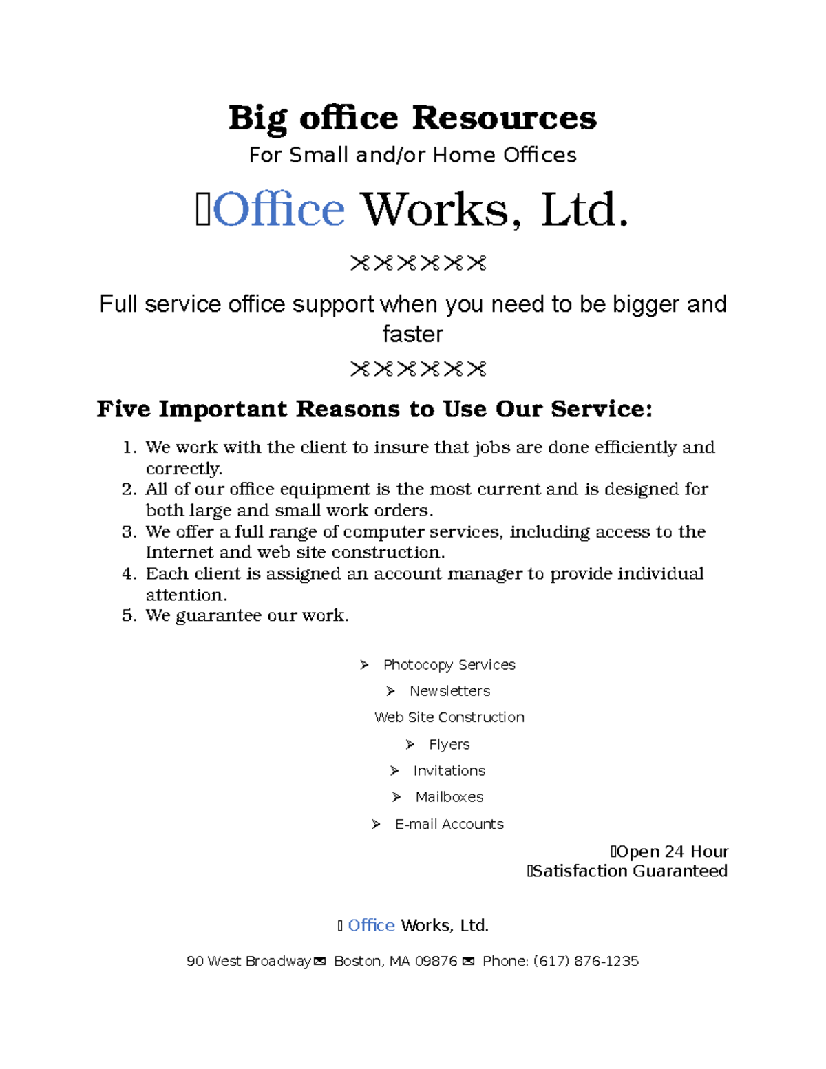 Big Office Template - Big office Resources For Small and/or Home ...