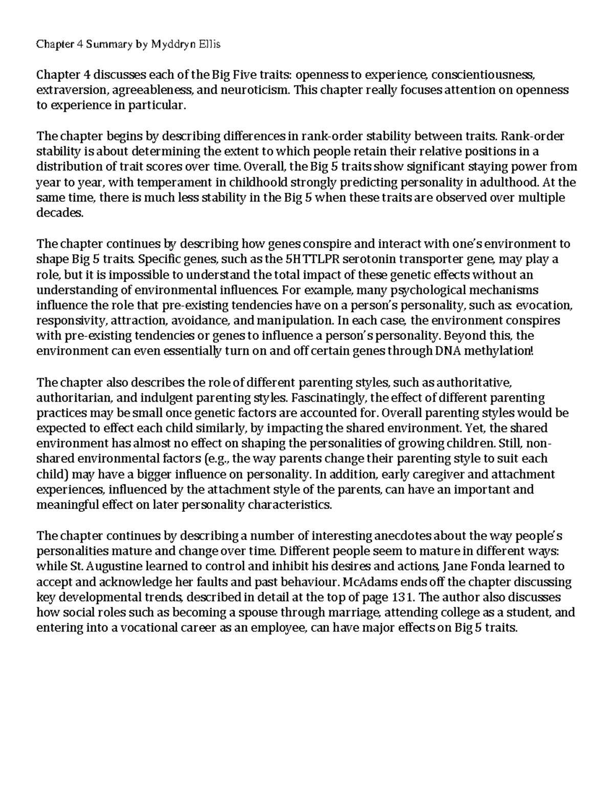 Chapter 4 Summary Chapter 4 Summary By Myddryn Ellis Chapter 4