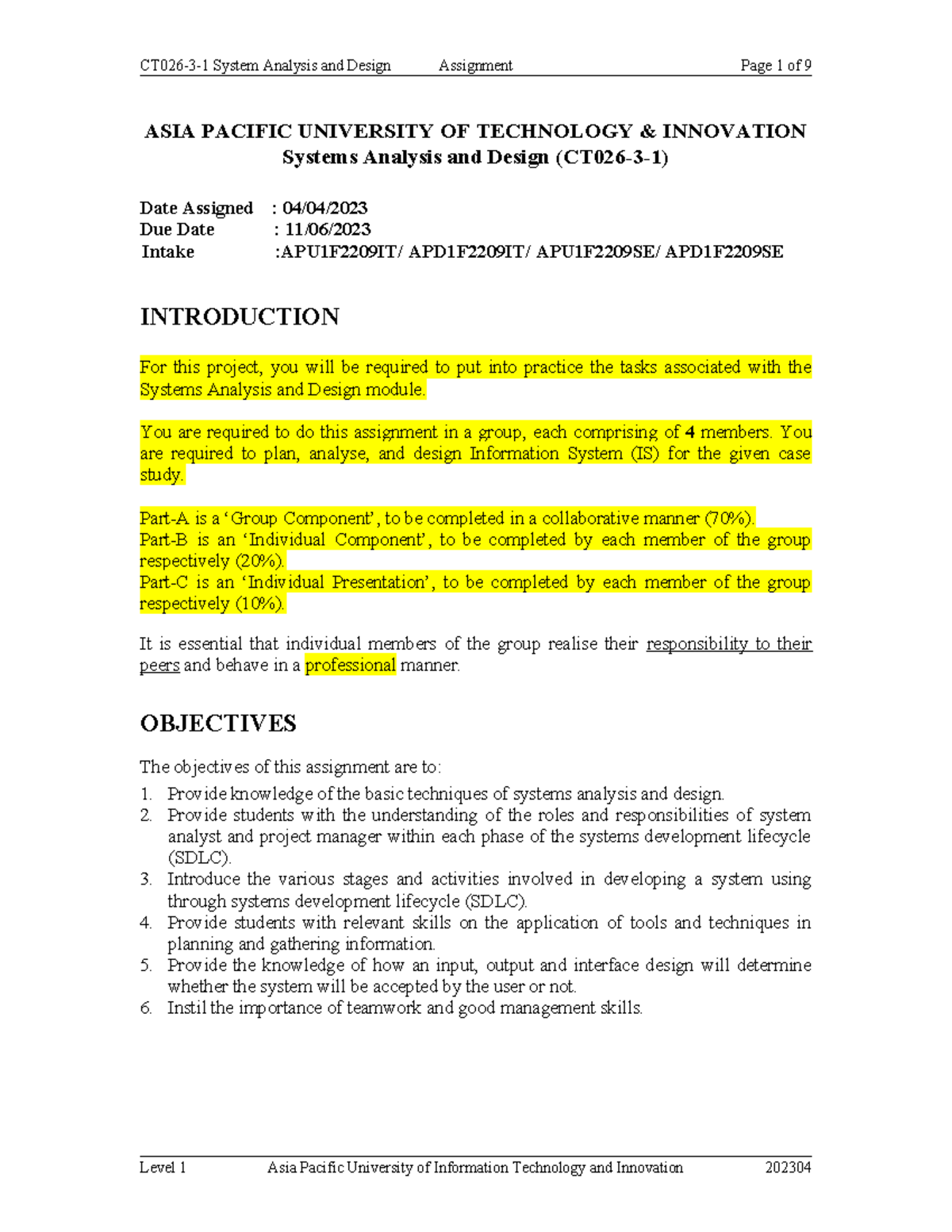 2.0 CT026-3-1-SAAD - Assignment Question APU-APD1F2209SE-IT 2023-05-10 02 41 33 - ASIA PACIFIC ...