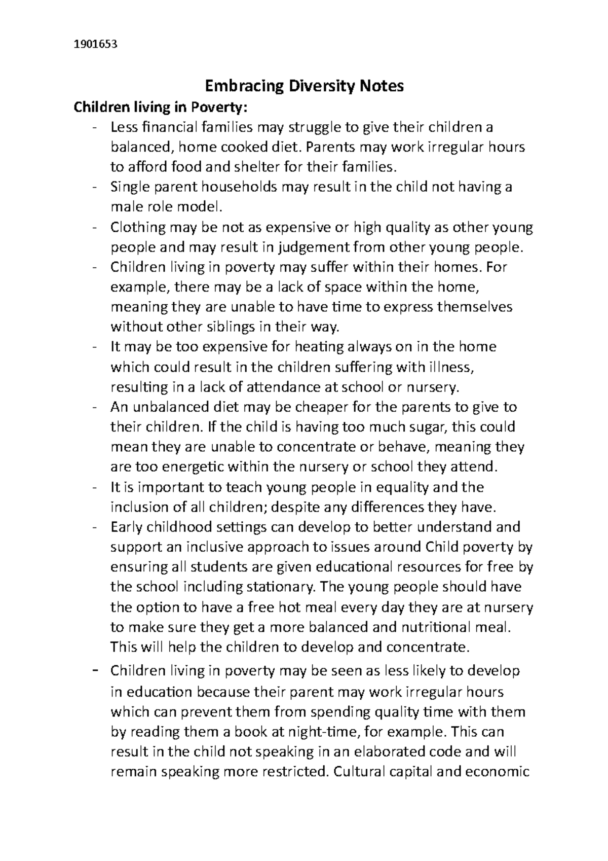 Embracing Diversity Notes - 1901653 Embracing Diversity Notes Children ...