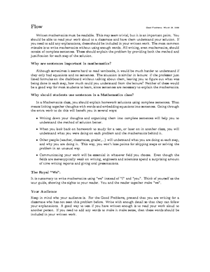 Lecture notes, lecture Mathematical Symbols Layout - Mathematical ...