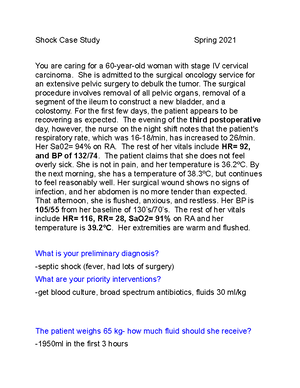 Renal Older Adult Case Studies - Spring 2021 Case Study, Management of ...