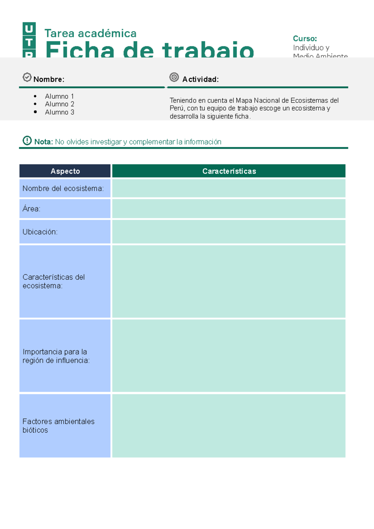 Semana+02+-+Word+-+Ficha+de+trabajo Tarea - Nombre: Actividad: Alumno 1 Alumno 2 Alumno 3 - Studocu