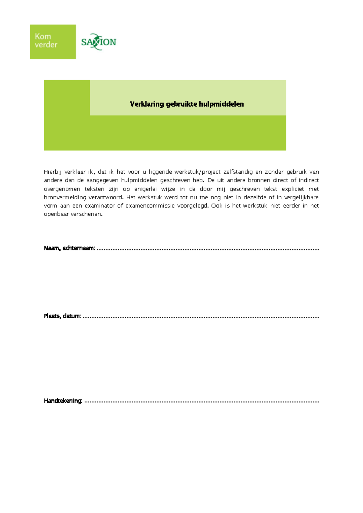 Verklaring+gebruikte+hulpmiddelen+2018-2019 - Verklaring gebruikte ...