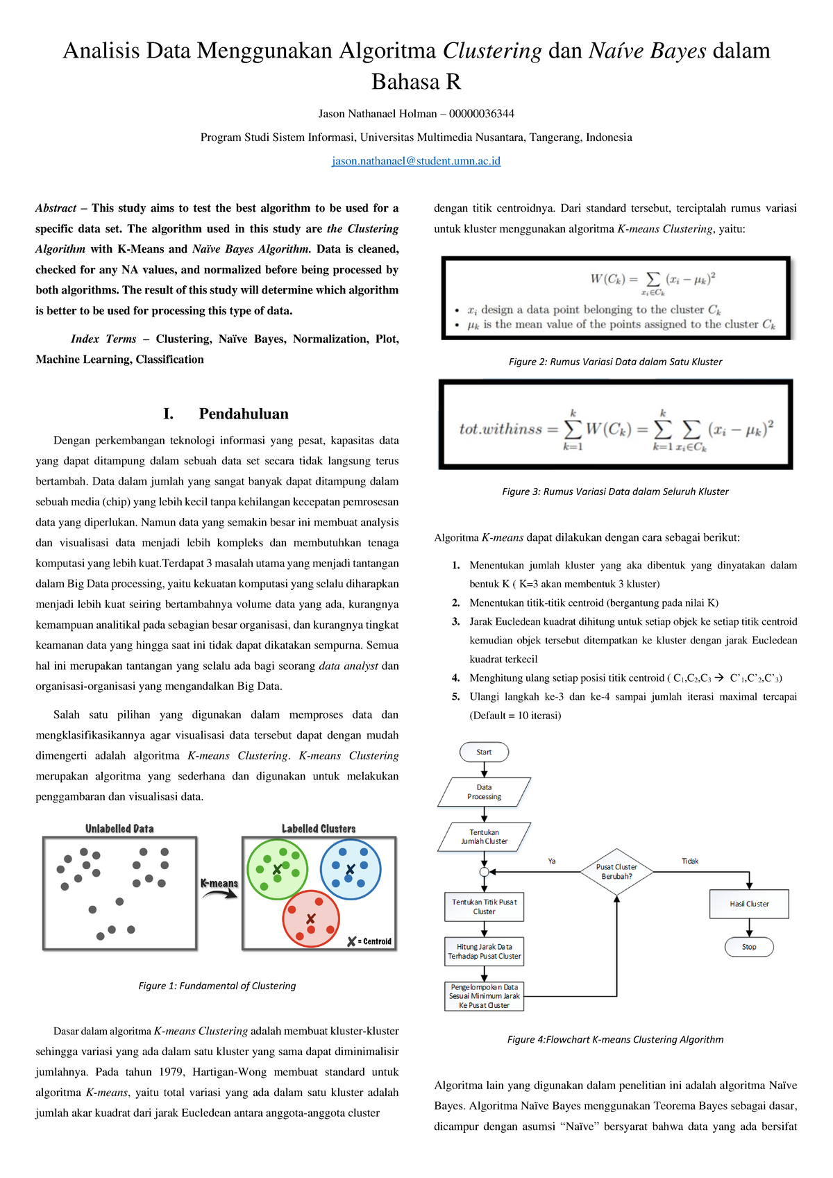 Analisis Data Menggunakan Algoritma Clustering Dan Naíve Bayes Dalam Bahasa R 00000036344 Jason