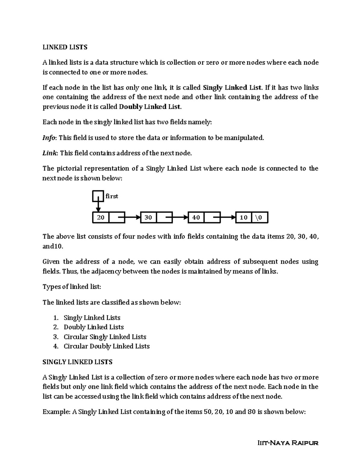Linked Lists Slls Vcbvc Linked Lists A Linked Lists Is A Data Structure Which Is