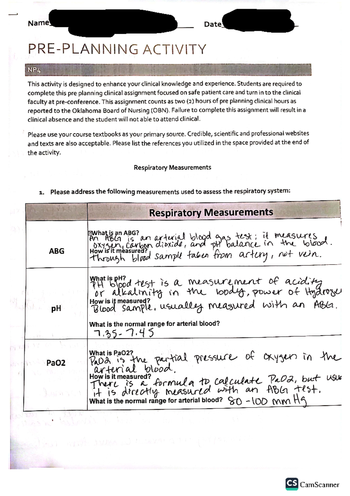 Preplan np4 assigment 3 - NUR 2549 - CamScanner CamScanner - Studocu