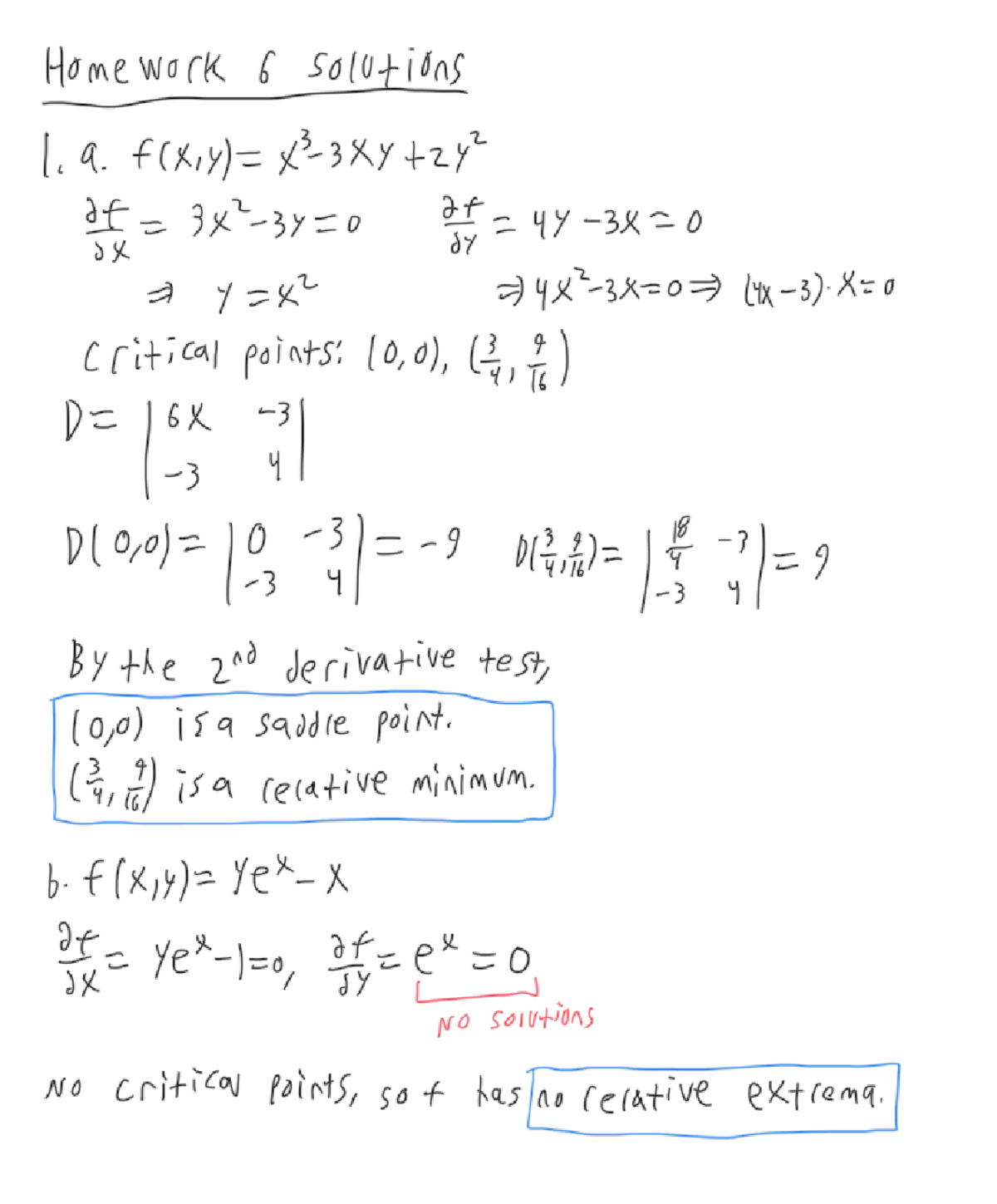MATH 200 HW#6 Ans - Multivariate Calculus HW#6 Problems - MATH 200 ...