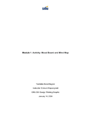 GRA 370 Module 2-2 Part II Reflection - Module 2- Activity: Adobe XD ...