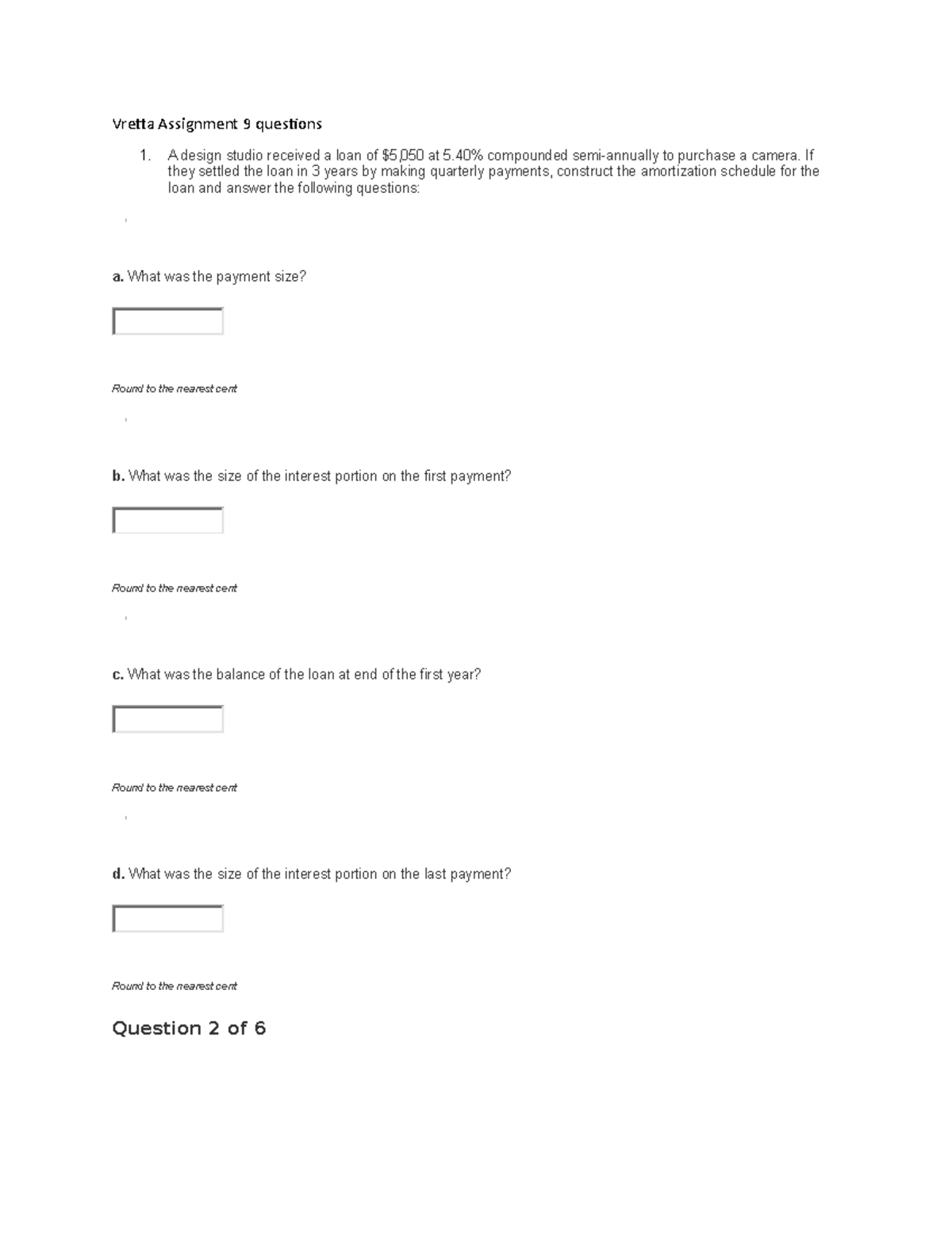 Vretta Assignment 9 questions - Vretta Assignment 9 questions A design ...