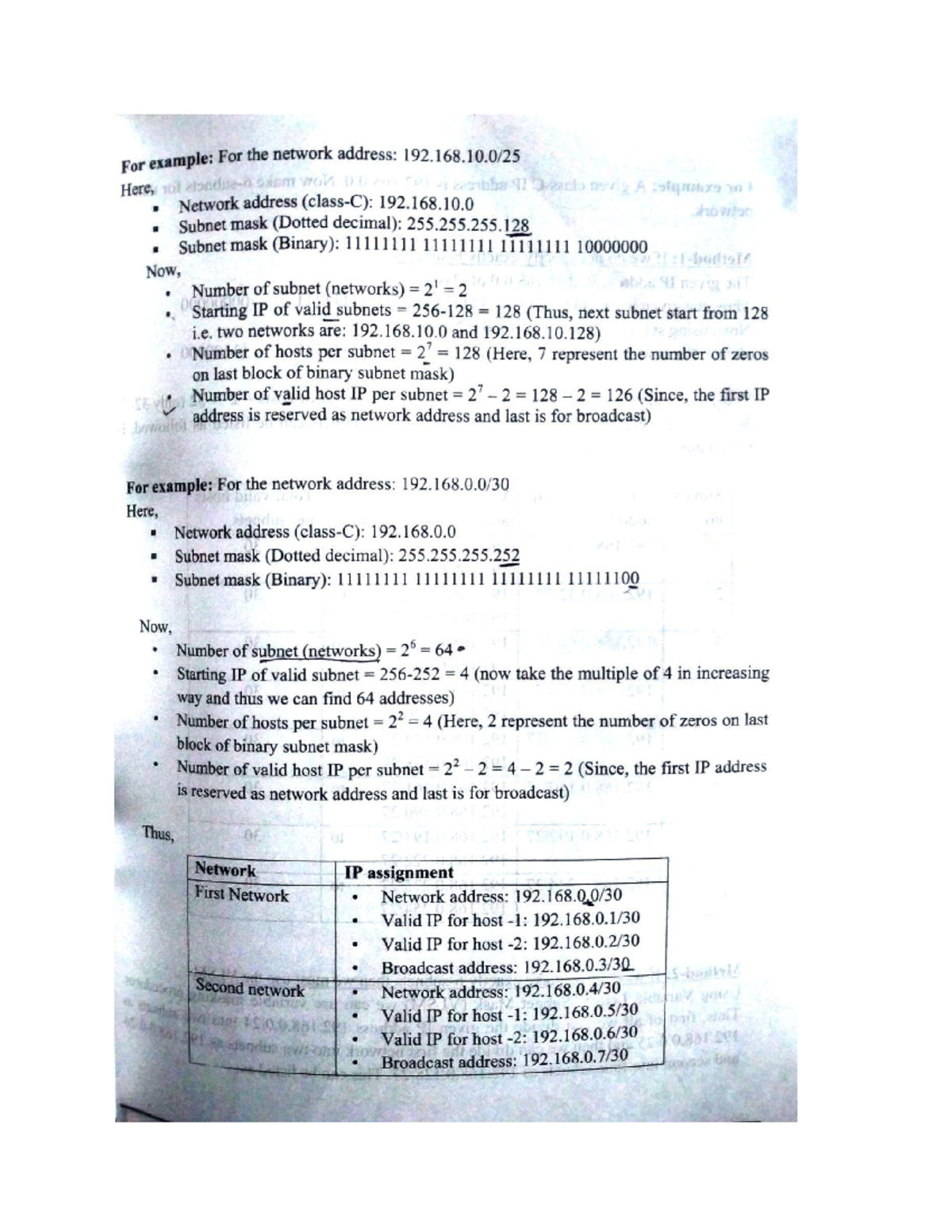 Subnetting solved numericals - Computer Network - Studocu