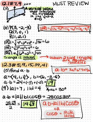 Exam 1 Cram Sheet - MATH 023 - Studocu
