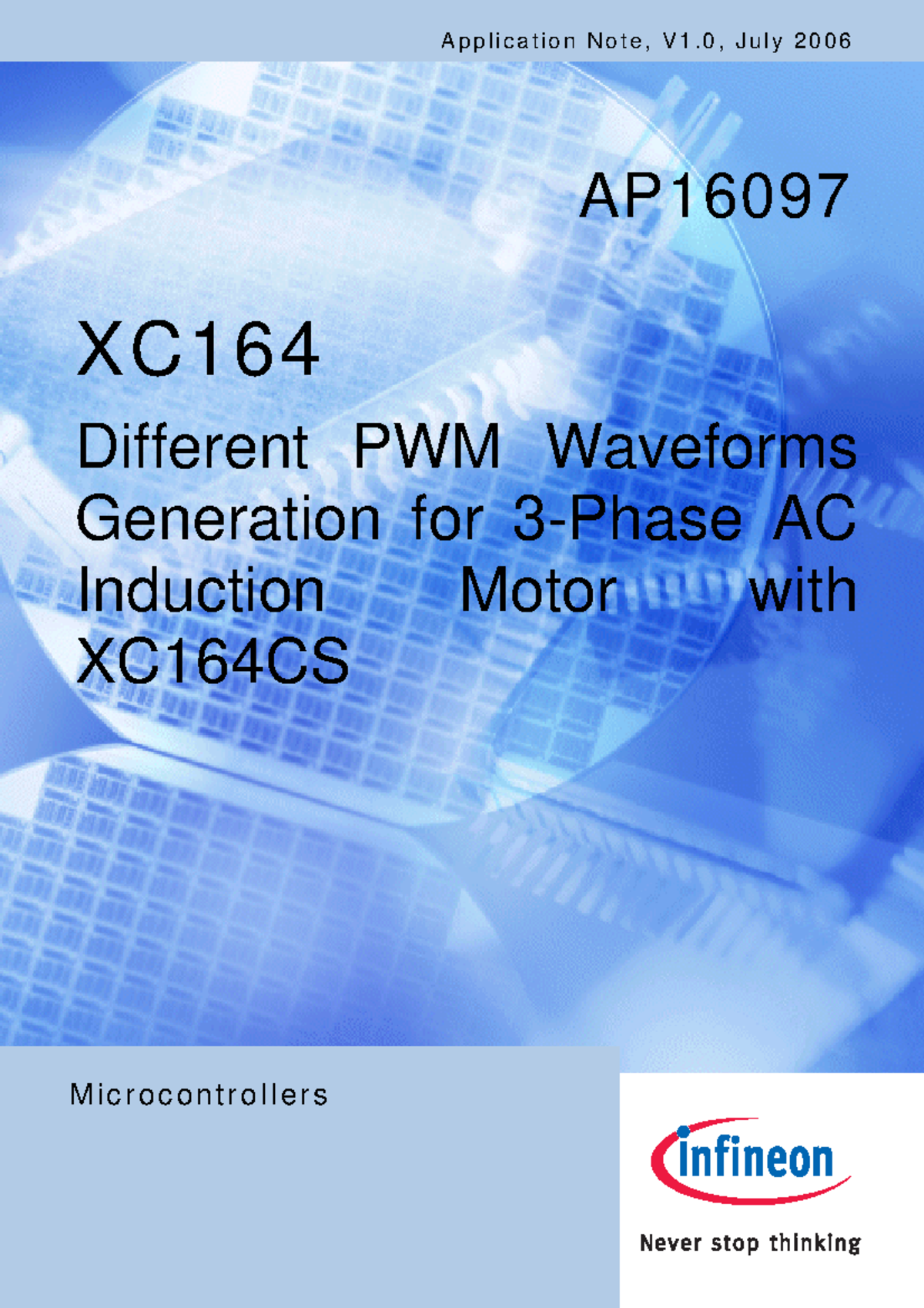 AP1609710 different PWM for three phase ACIM - M i c r o c o n t r o l ...