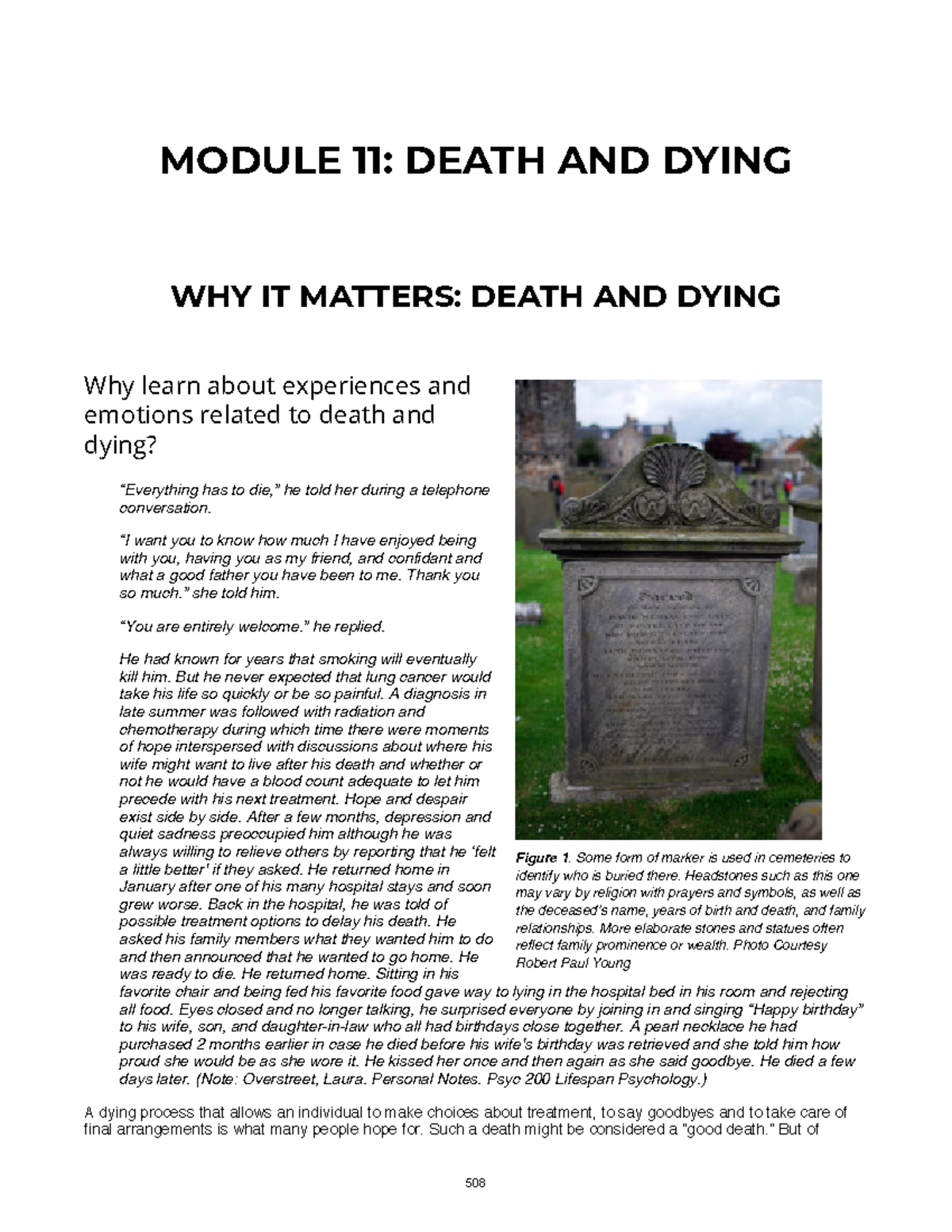 Death and Dying: Understanding the Process and Causes - Studocu