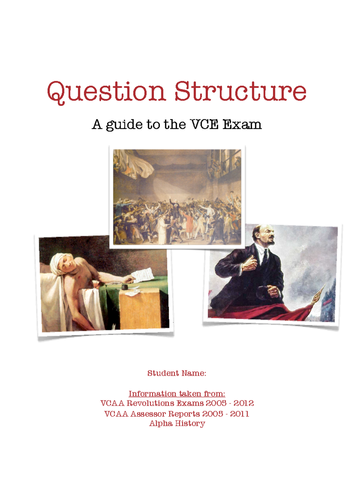 History Revolutions Question & Answer Structure OLD - Question ...