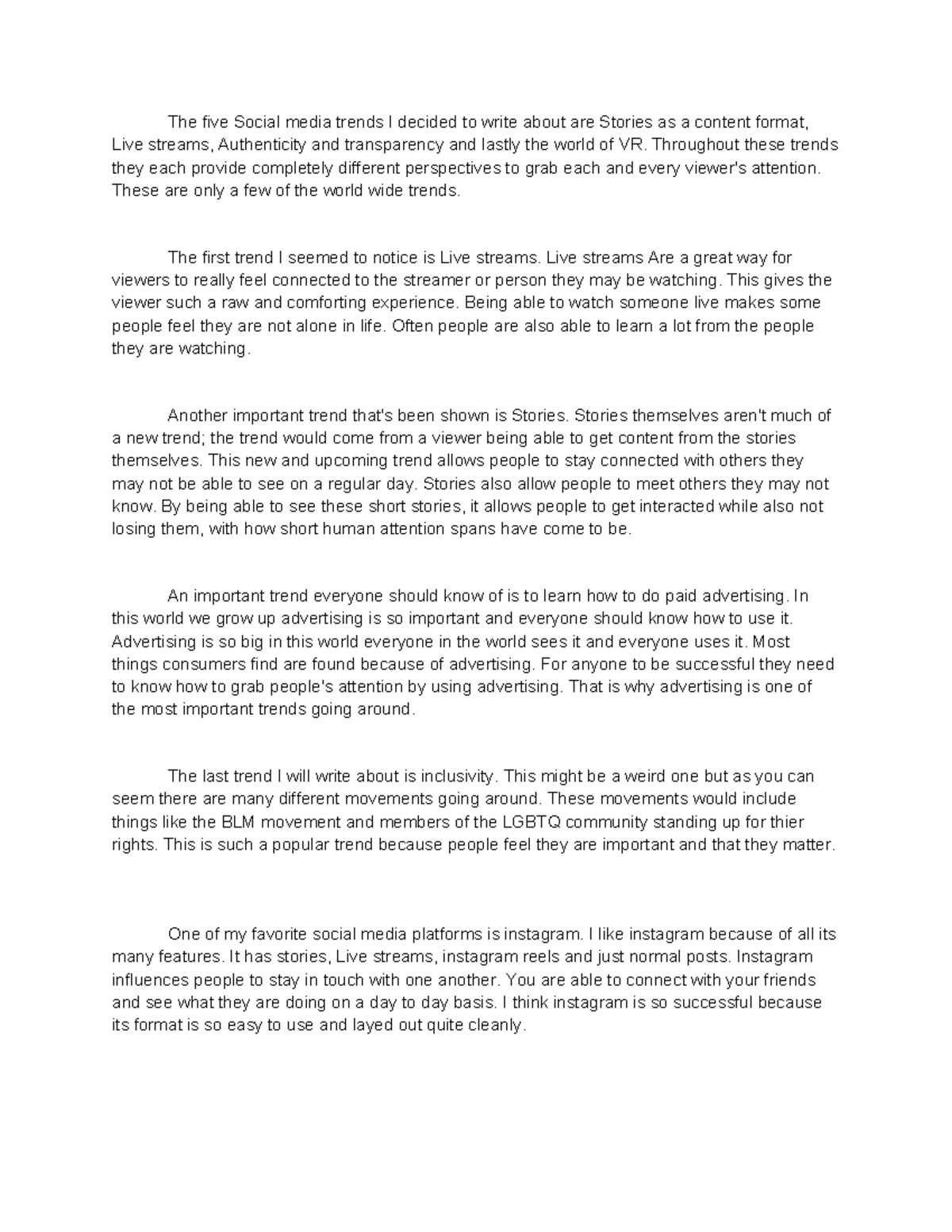 Course Activity Trends in Social Media - The five Social media trends I ...